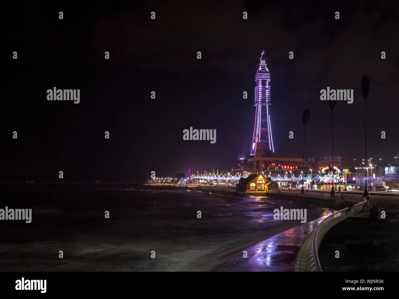 Blackpool beach promenade steps hi-res stock photography and images - Alamy