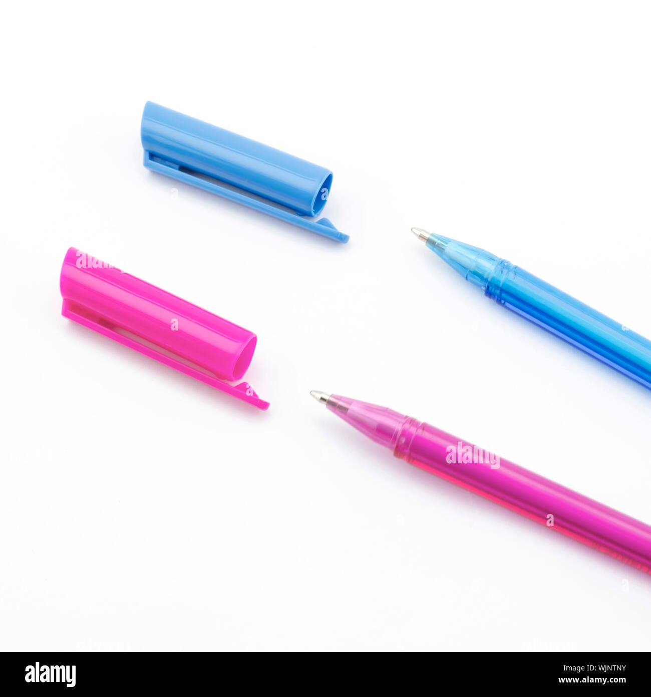 colorful pen isolated on white background Stock Photo - Alamy