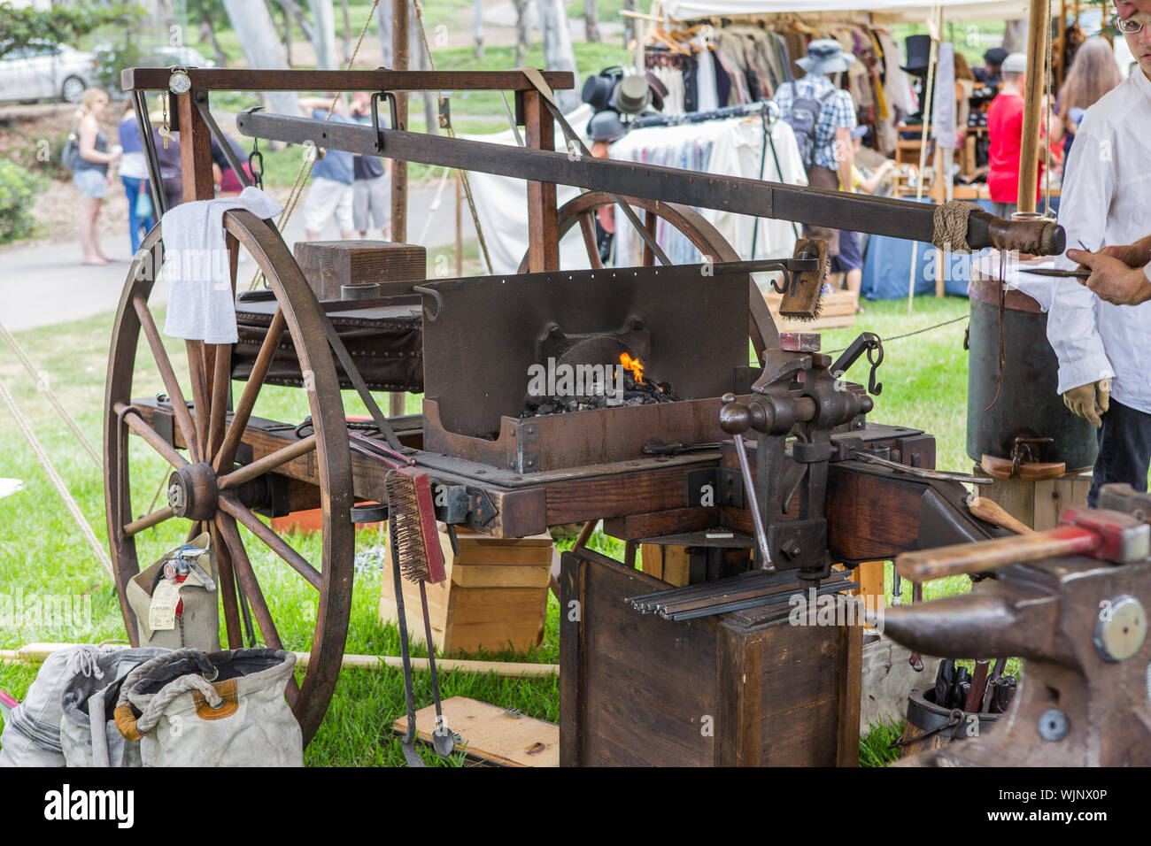 Mobile blacksmiths forge hi-res stock photography and images - Alamy
