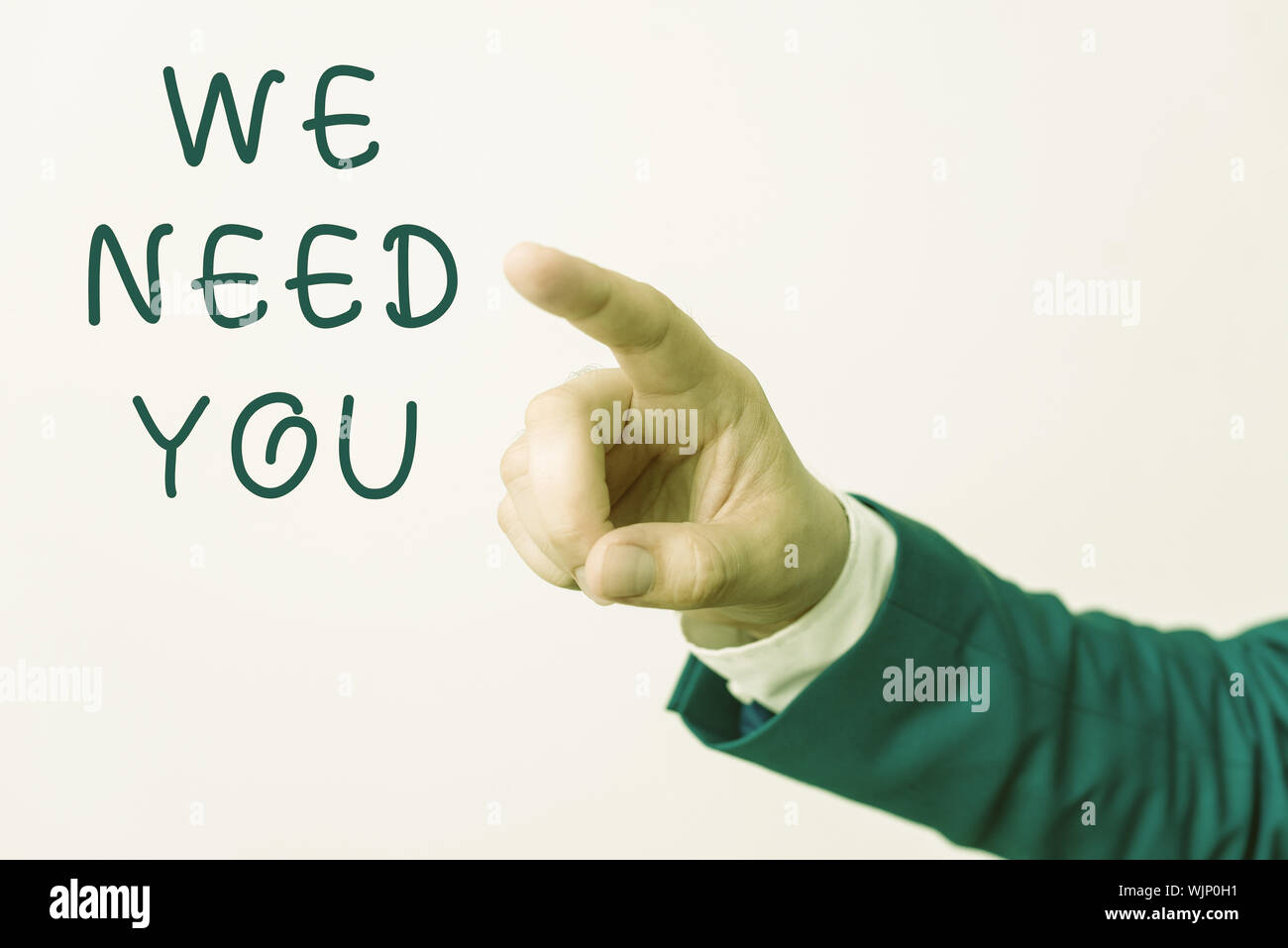 Word writing text We Need You. Business photo showcasing asking someone ...