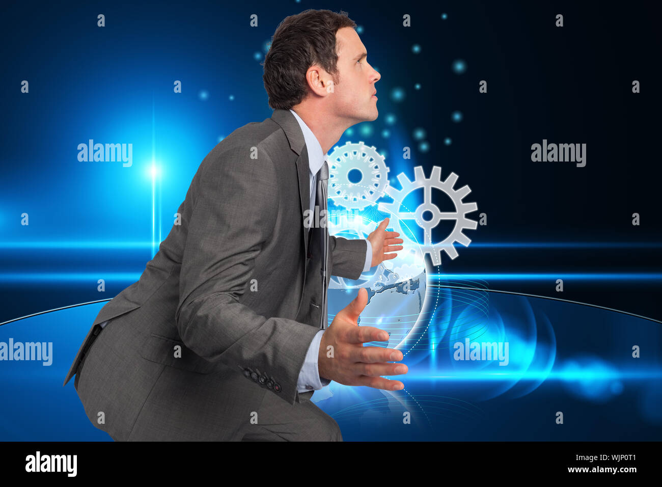 Earth map cogs hi-res stock photography and images - Alamy