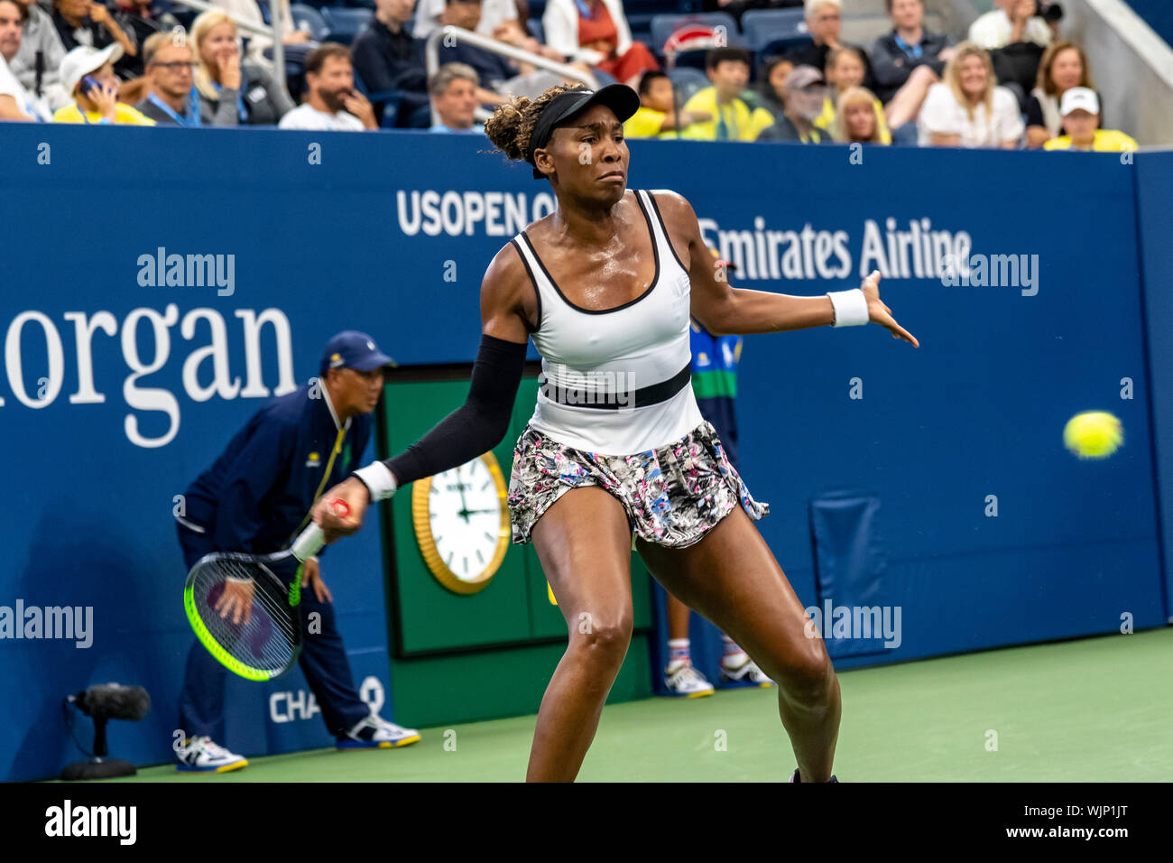 Venus Williams of United States competing in the second round of the ...