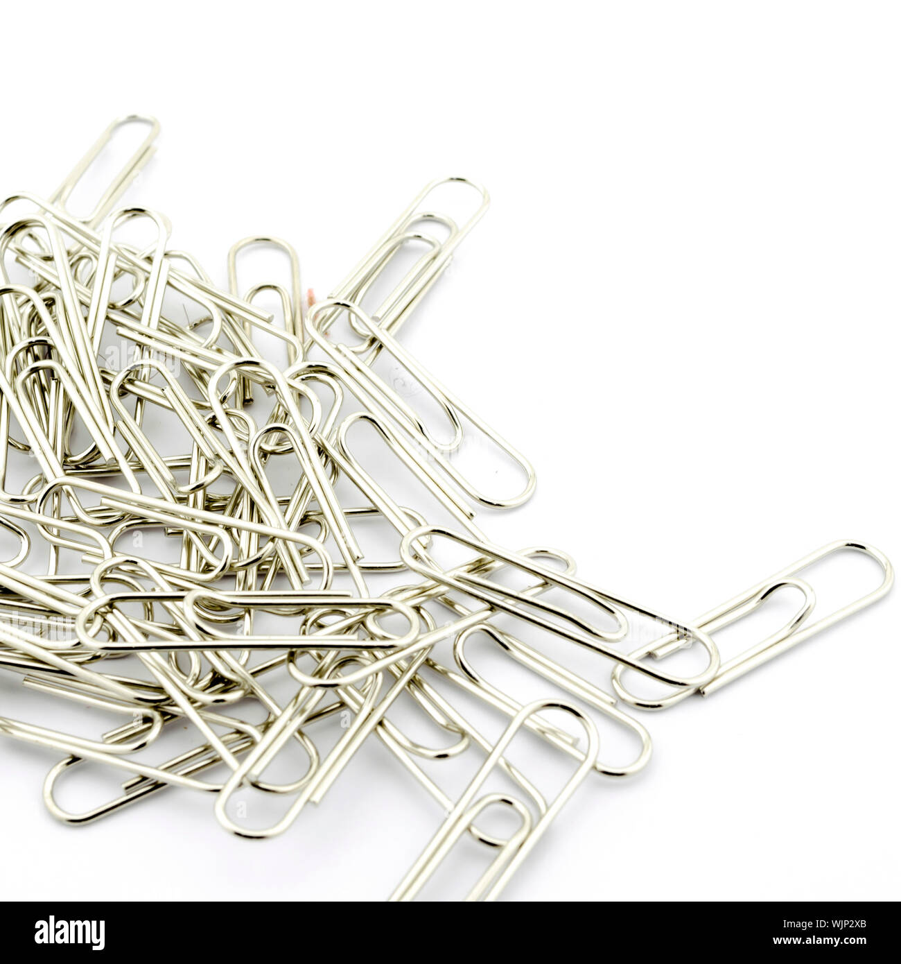 some clips isolated on white background Stock Photo - Alamy