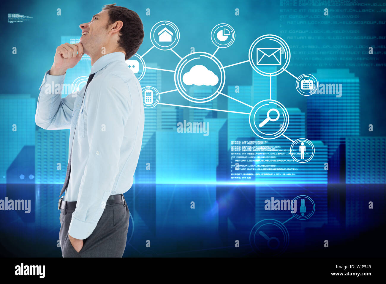 Remove against futuristic technology interface Stock Photo - Alamy