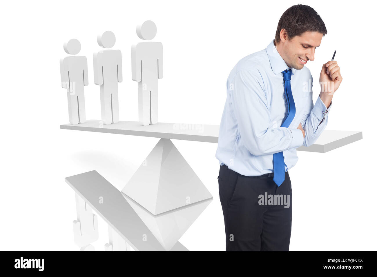 Man thoughtful scales hi-res stock photography and images - Alamy