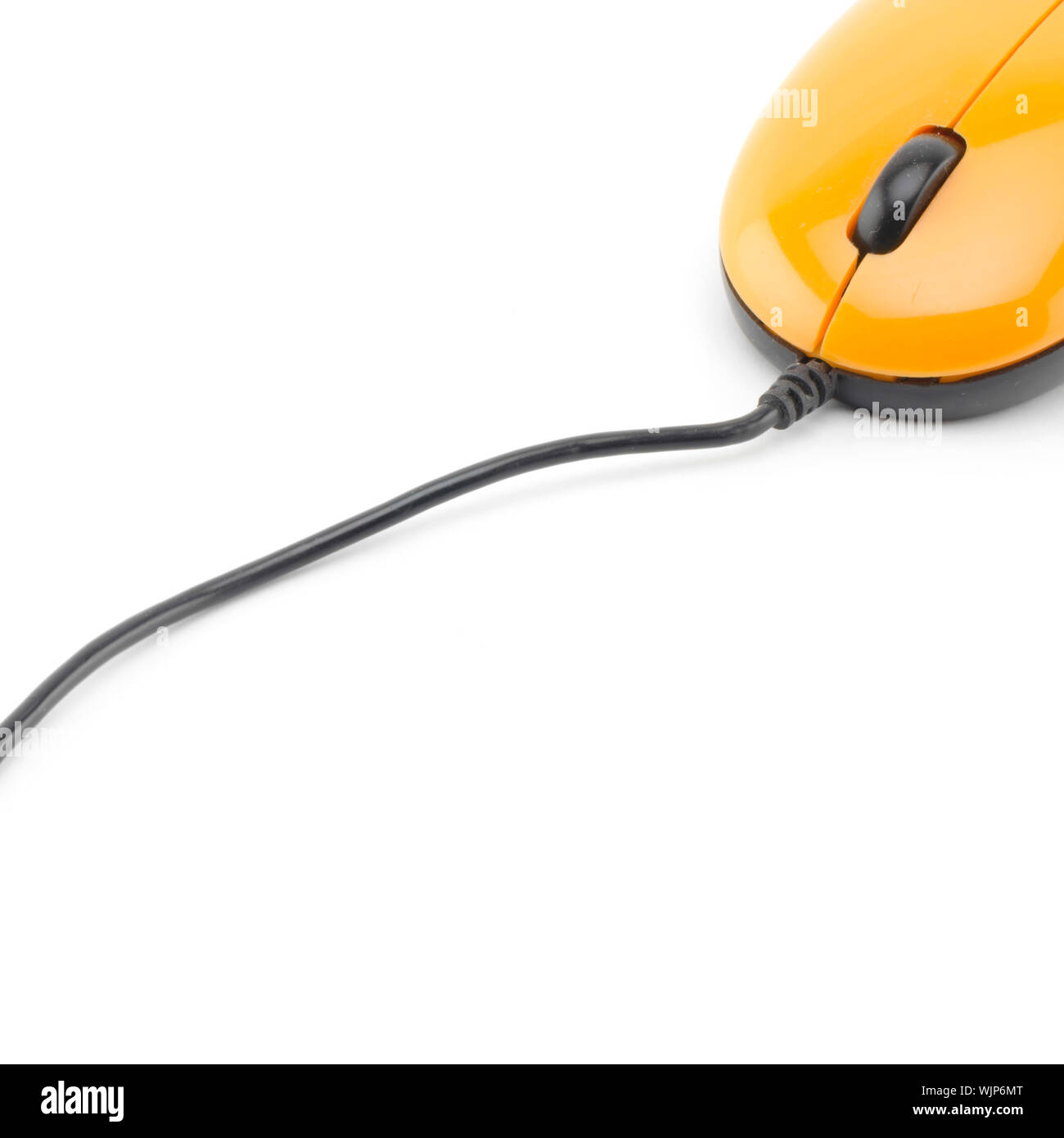 orange mouse isolated on white background Stock Photo - Alamy