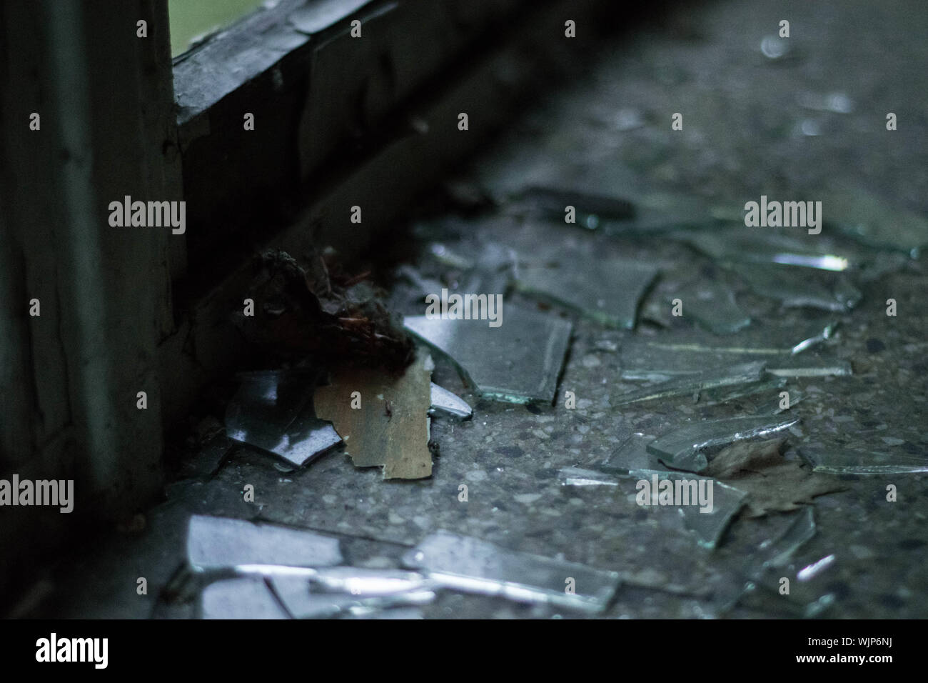 Broken Glass On The Floor High Resolution Stock Photography and Images ...