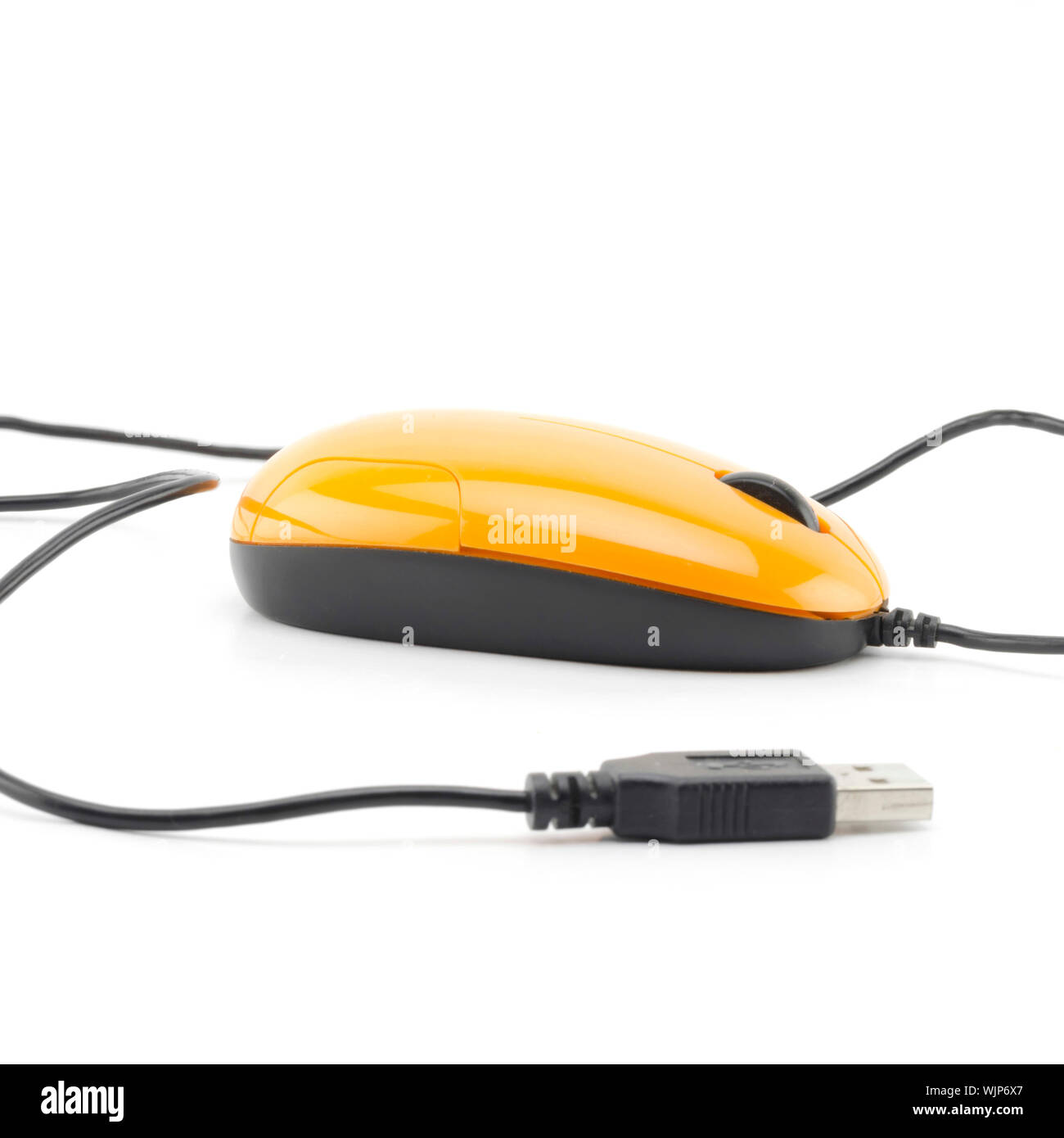 orange mouse isolated on white background Stock Photo - Alamy