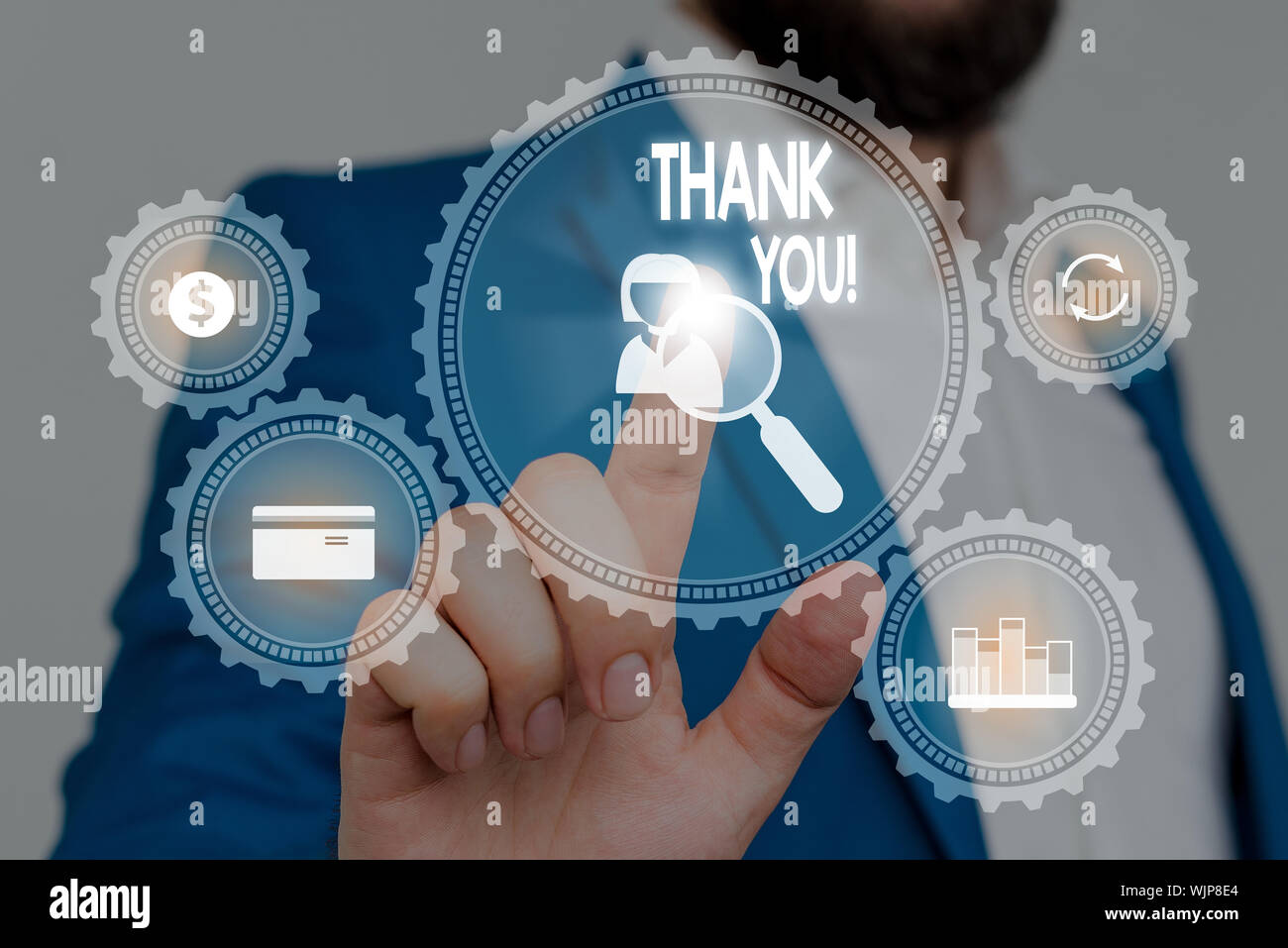 Conceptual hand writing showing Thank You. Concept meaning polite ...