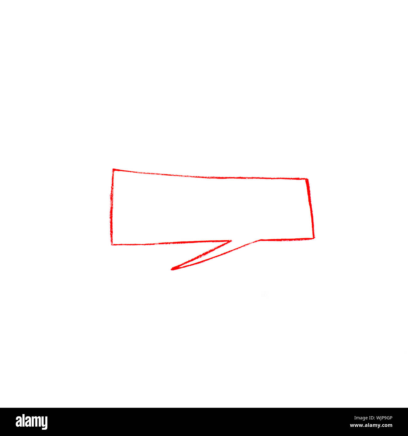 talk box isolated on white background Stock Photo - Alamy