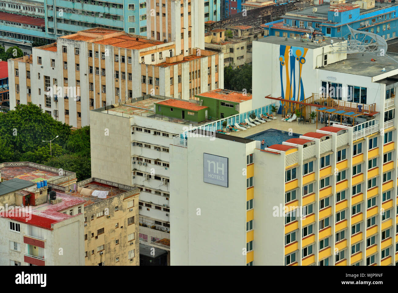 View of Havana from La Torre Restaurant atop the FOCSA building, La ...