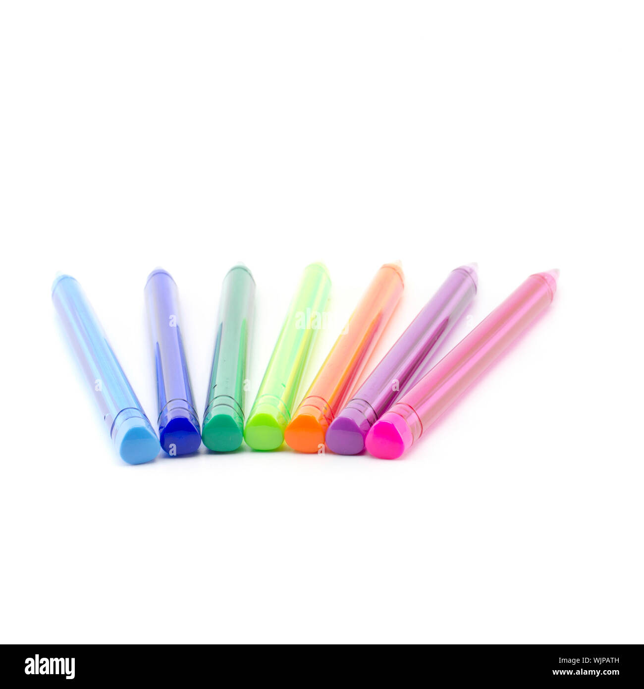colorful pens isolated on white background Stock Photo - Alamy