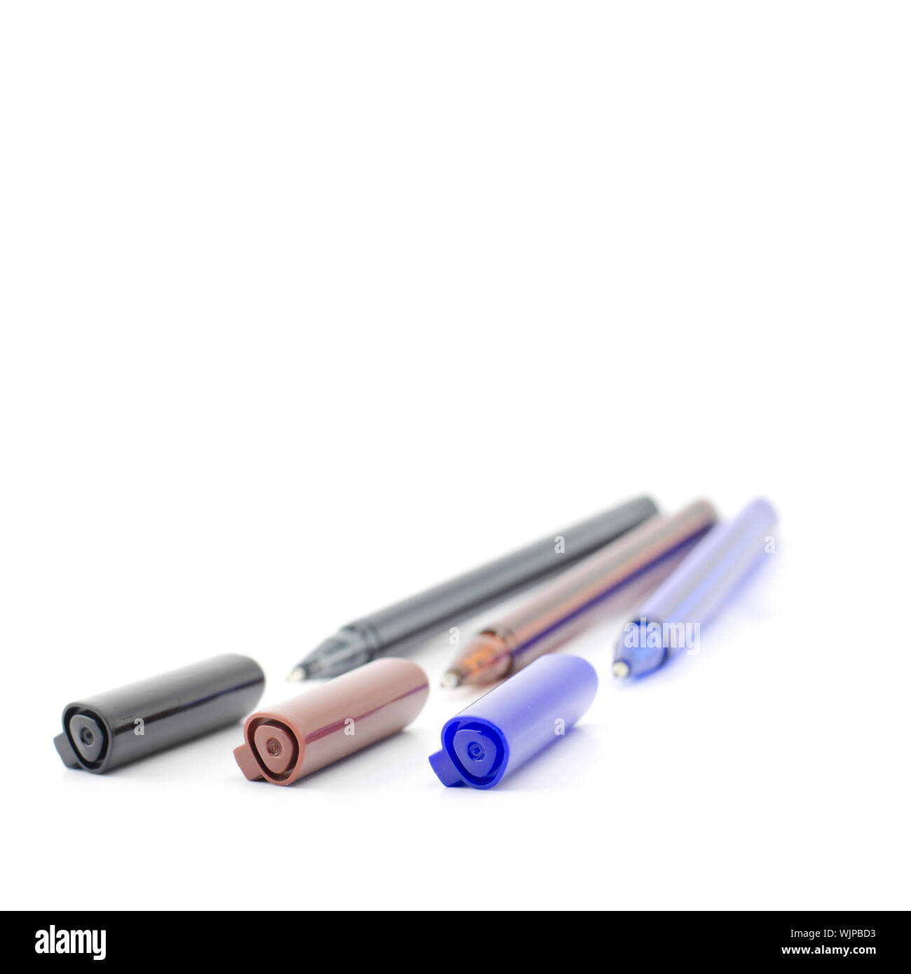 Set colourful marker pens Cut Out Stock Images & Pictures - Alamy