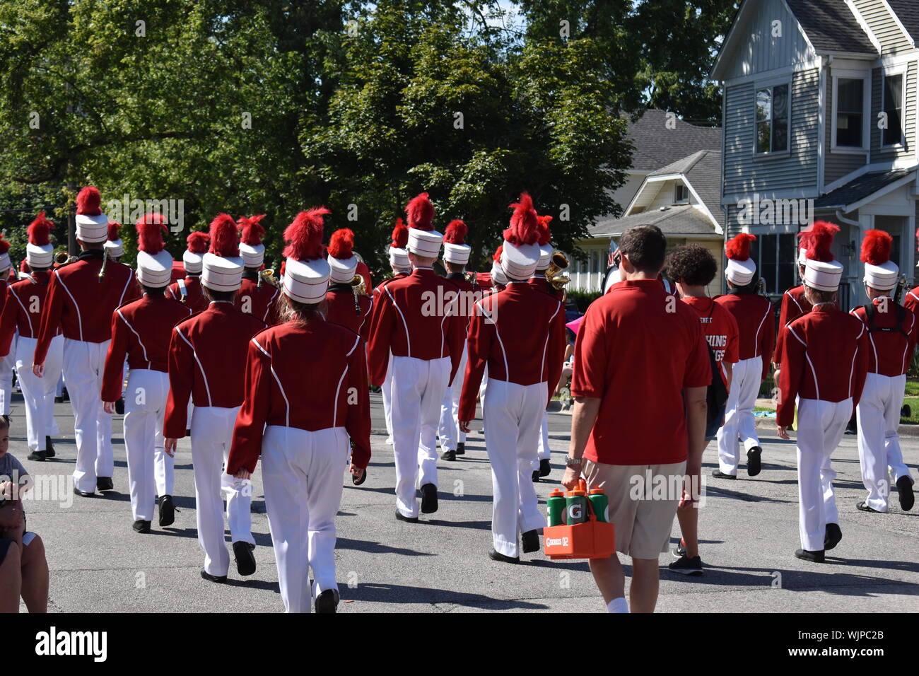 marching and in community parade Stock Photo - Alamy