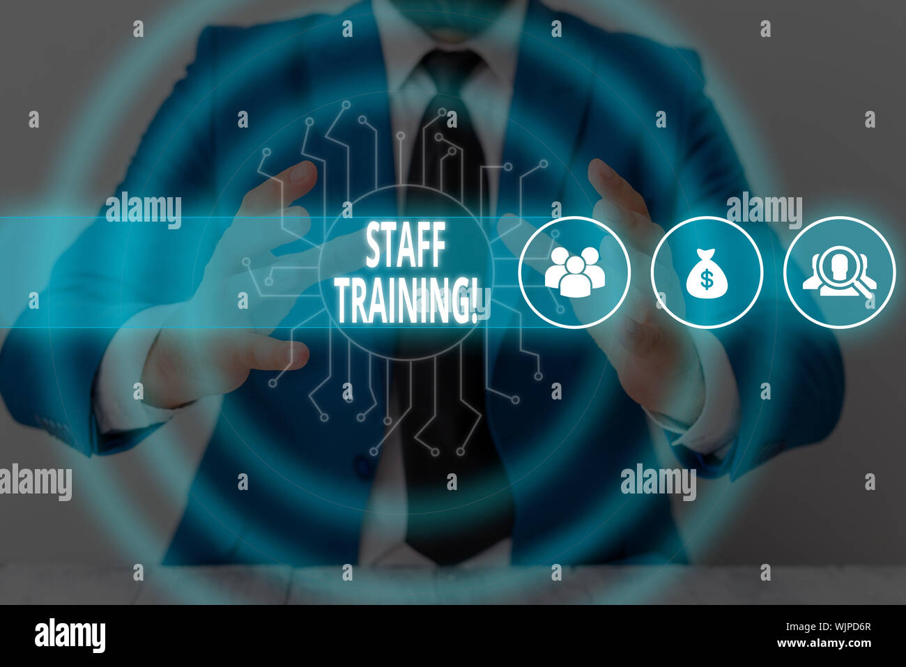 Text sign showing Staff Training. Business photo text learn specific ...