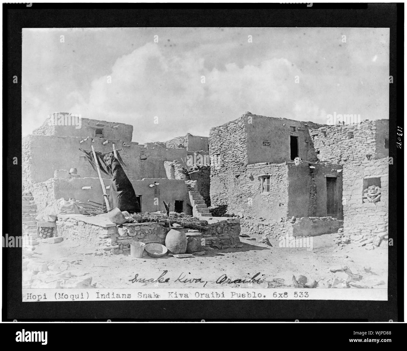Hopi (Moqui) Indians snake kiva Oraibi Pueblo Stock Photo - Alamy