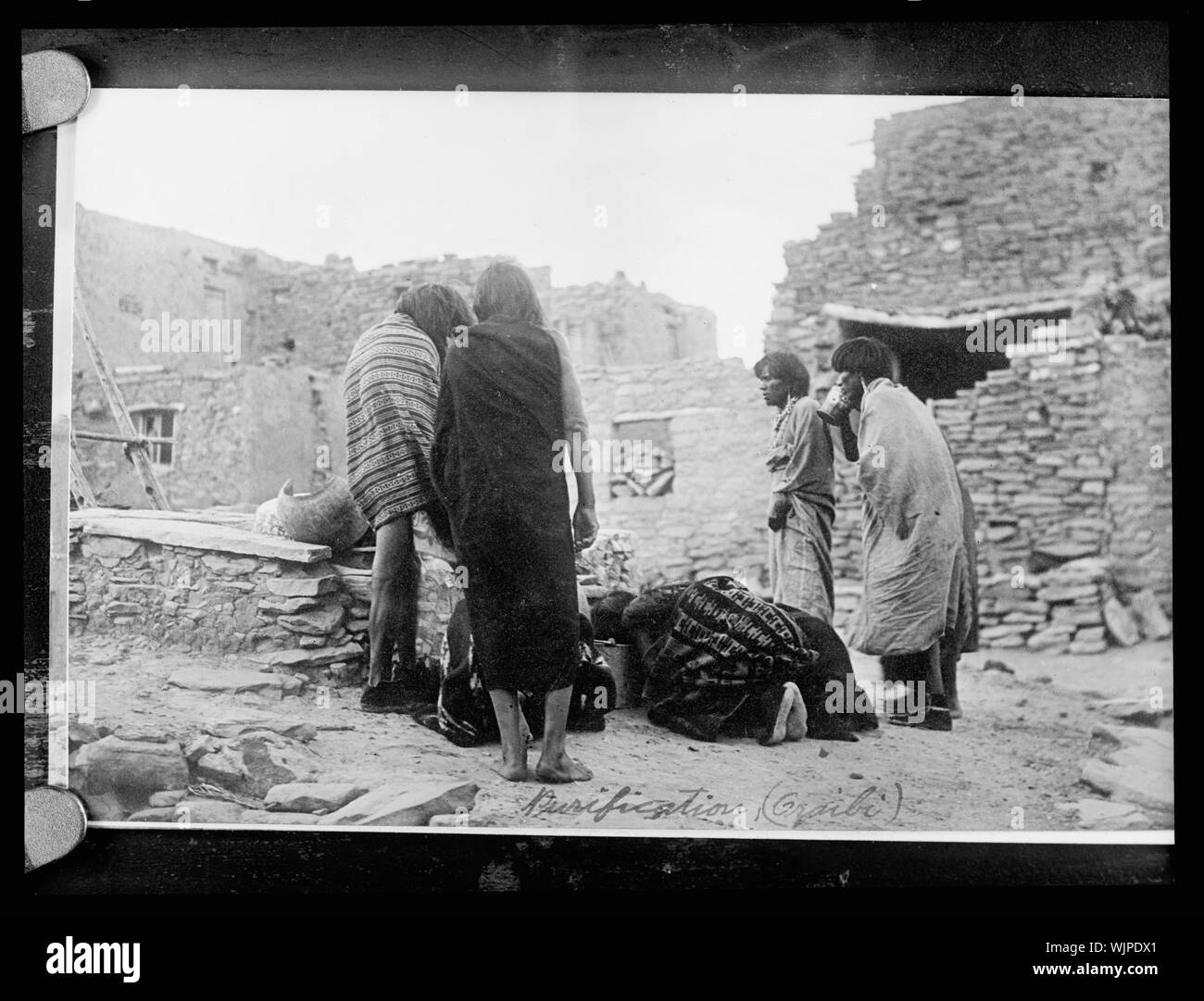 Hopi Indians purification ceremony, Oraibi pueblo, Arizona Stock Photo ...
