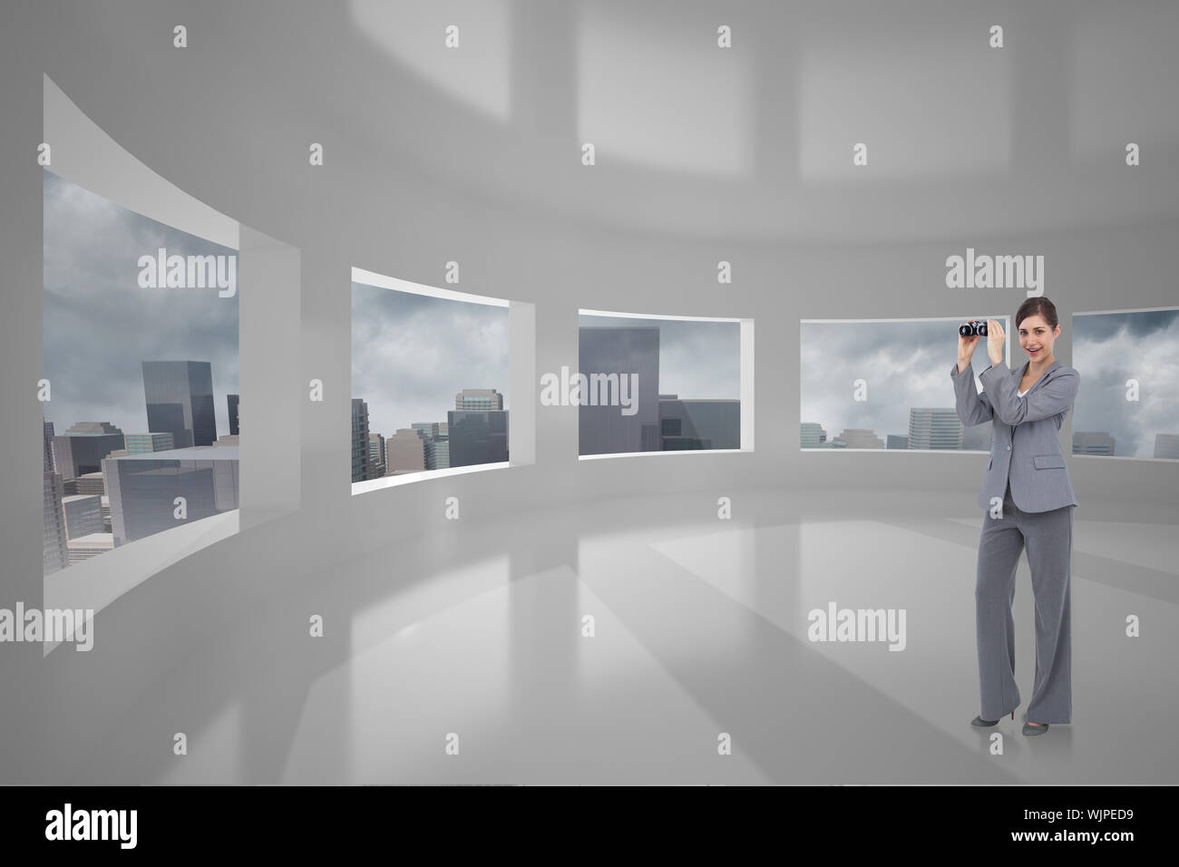 Seen through binoculars hi-res stock photography and images - Alamy