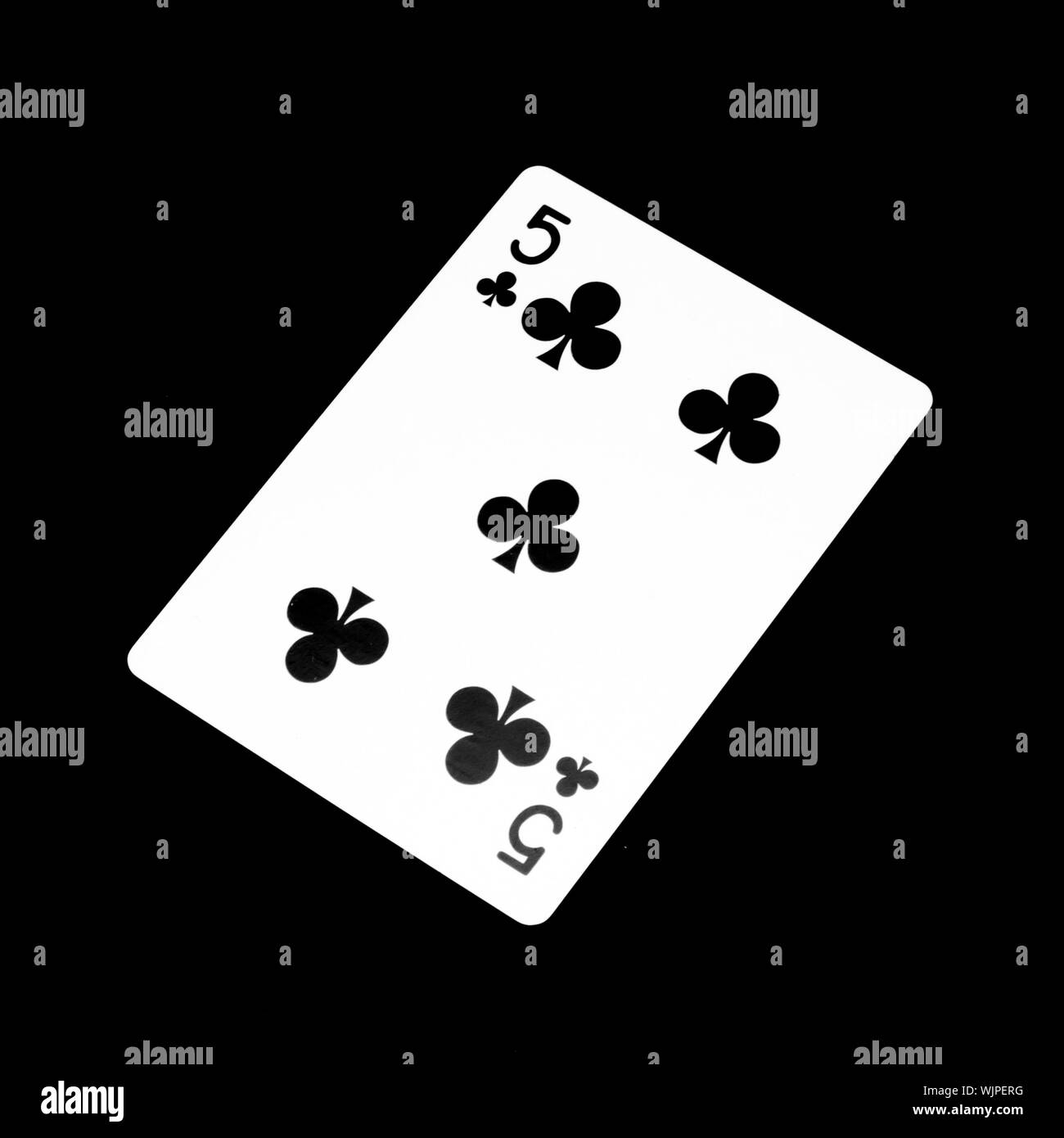 King clubs playing card Black and White Stock Photos & Images - Alamy