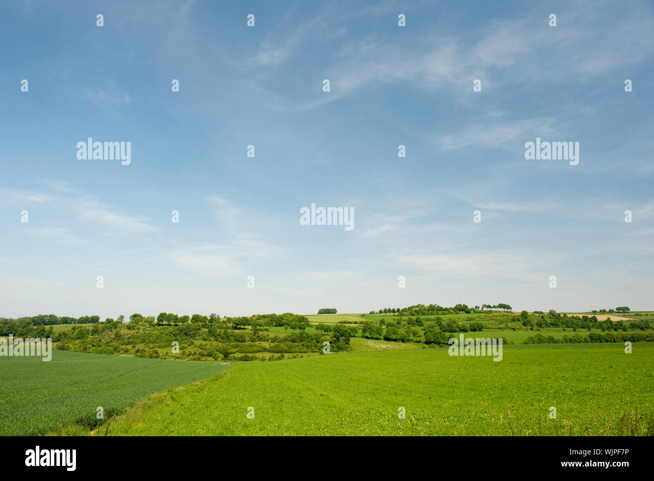 Dutch landscape in Limburg with hills and horizon Stock Photo - Alamy