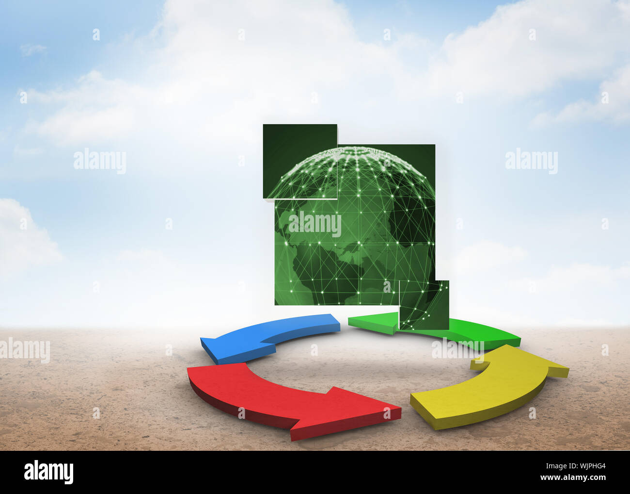 Arrows in green screen hi-res stock photography and images - Alamy