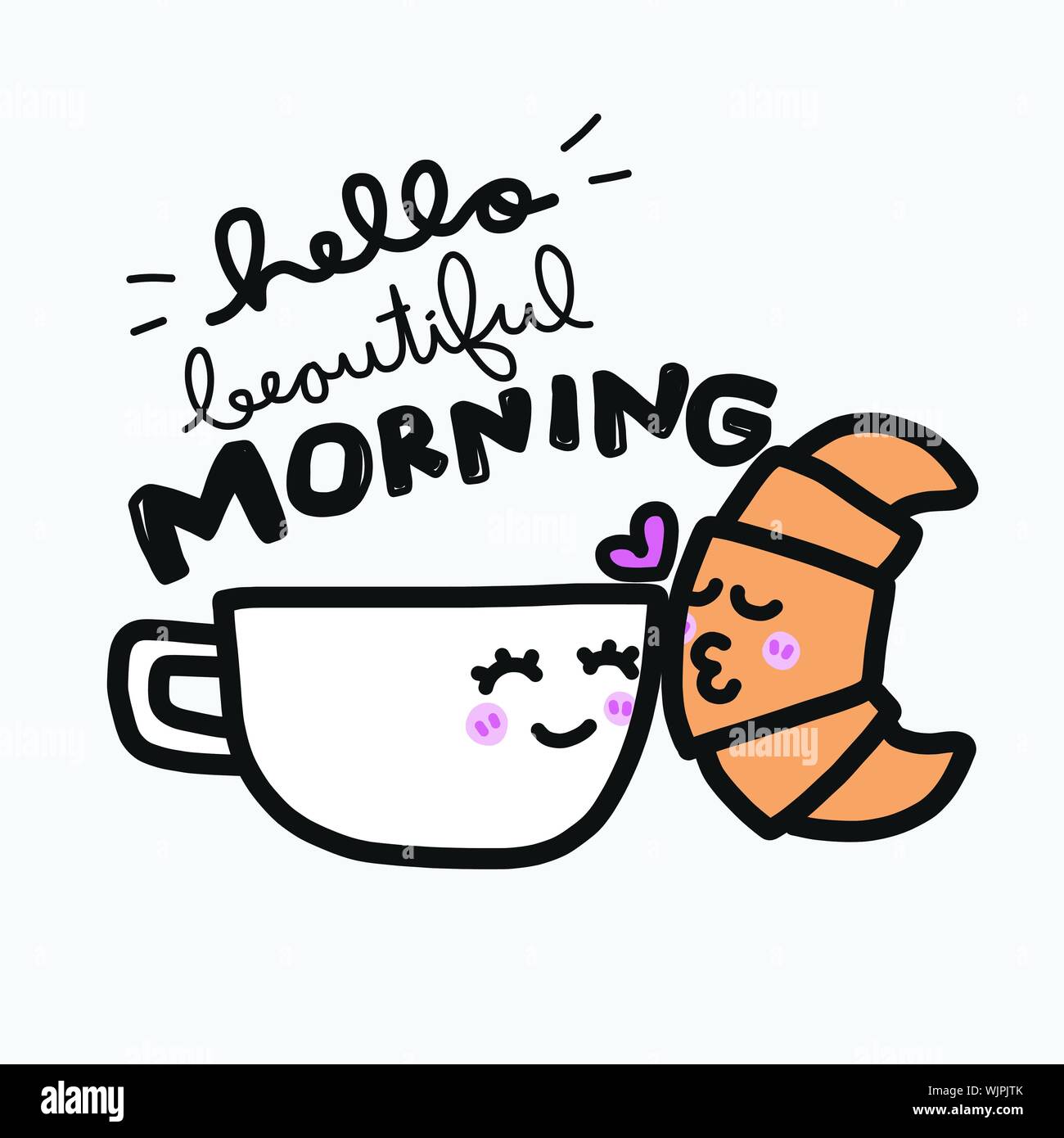 Kissing hello Stock Vector Images - Alamy