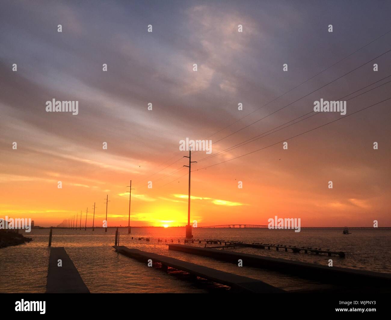 Pylon pylons sea water hi-res stock photography and images - Alamy