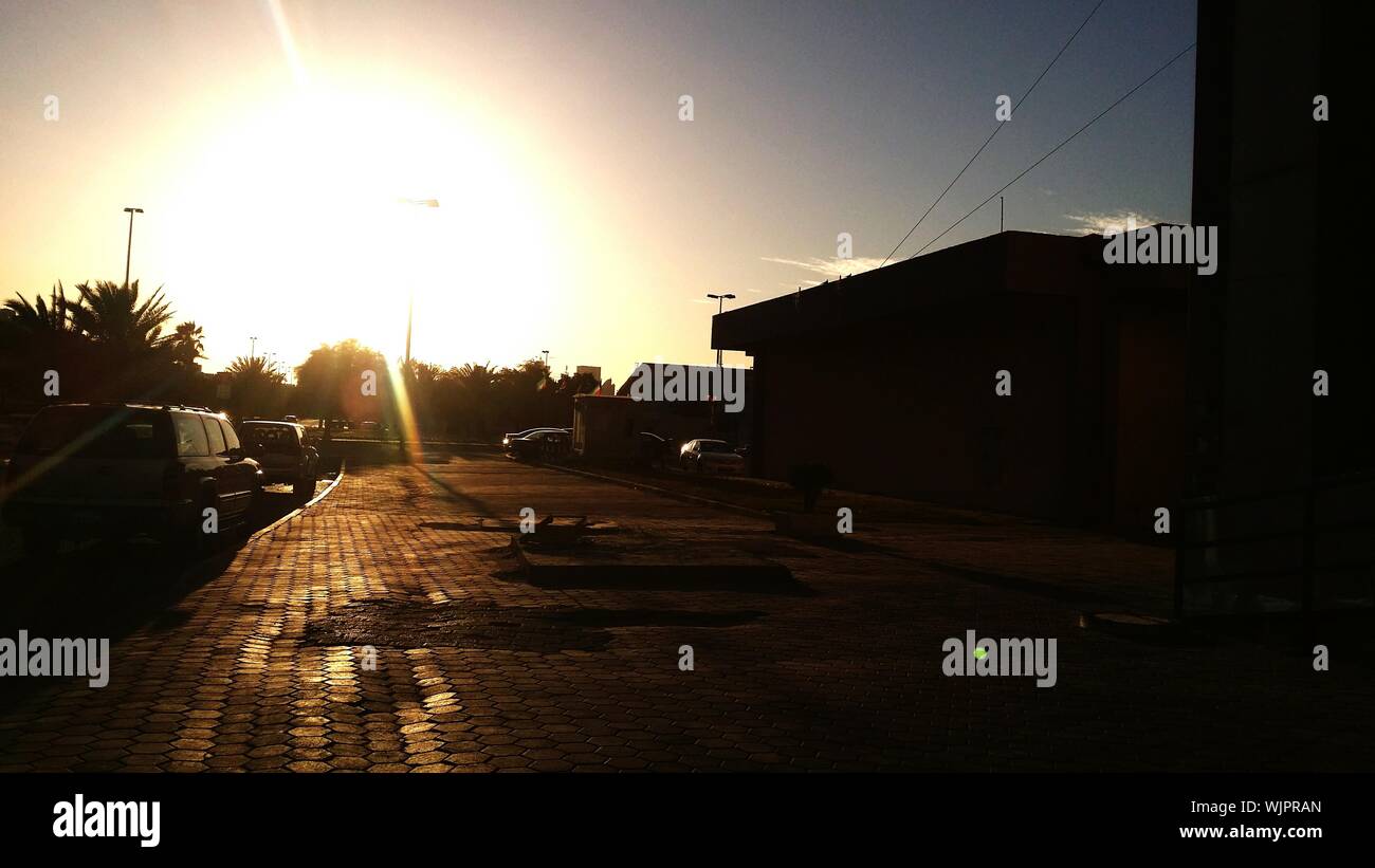 Sunset street hi-res stock photography and images - Alamy