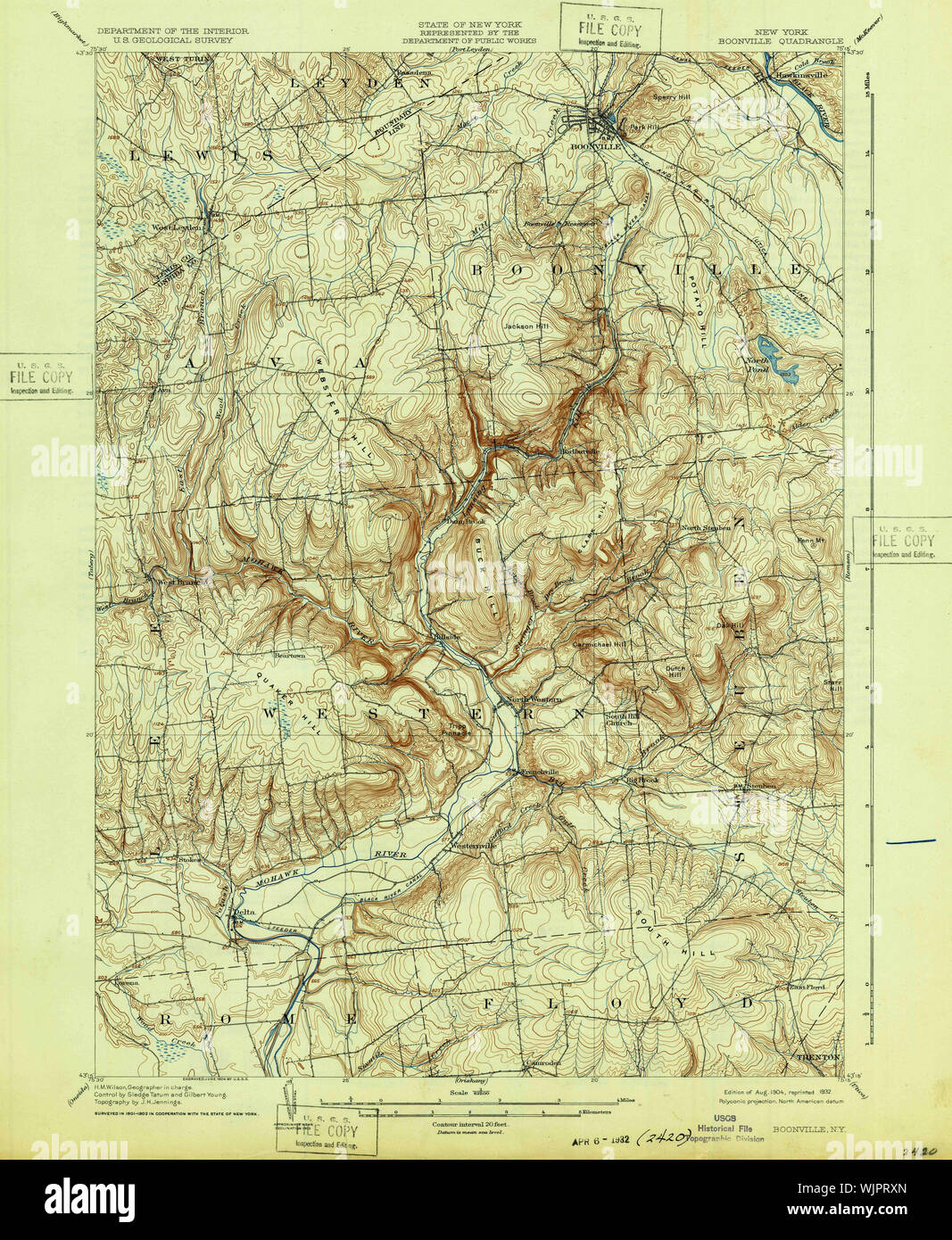 Boonville new york map hi-res stock photography and images - Alamy