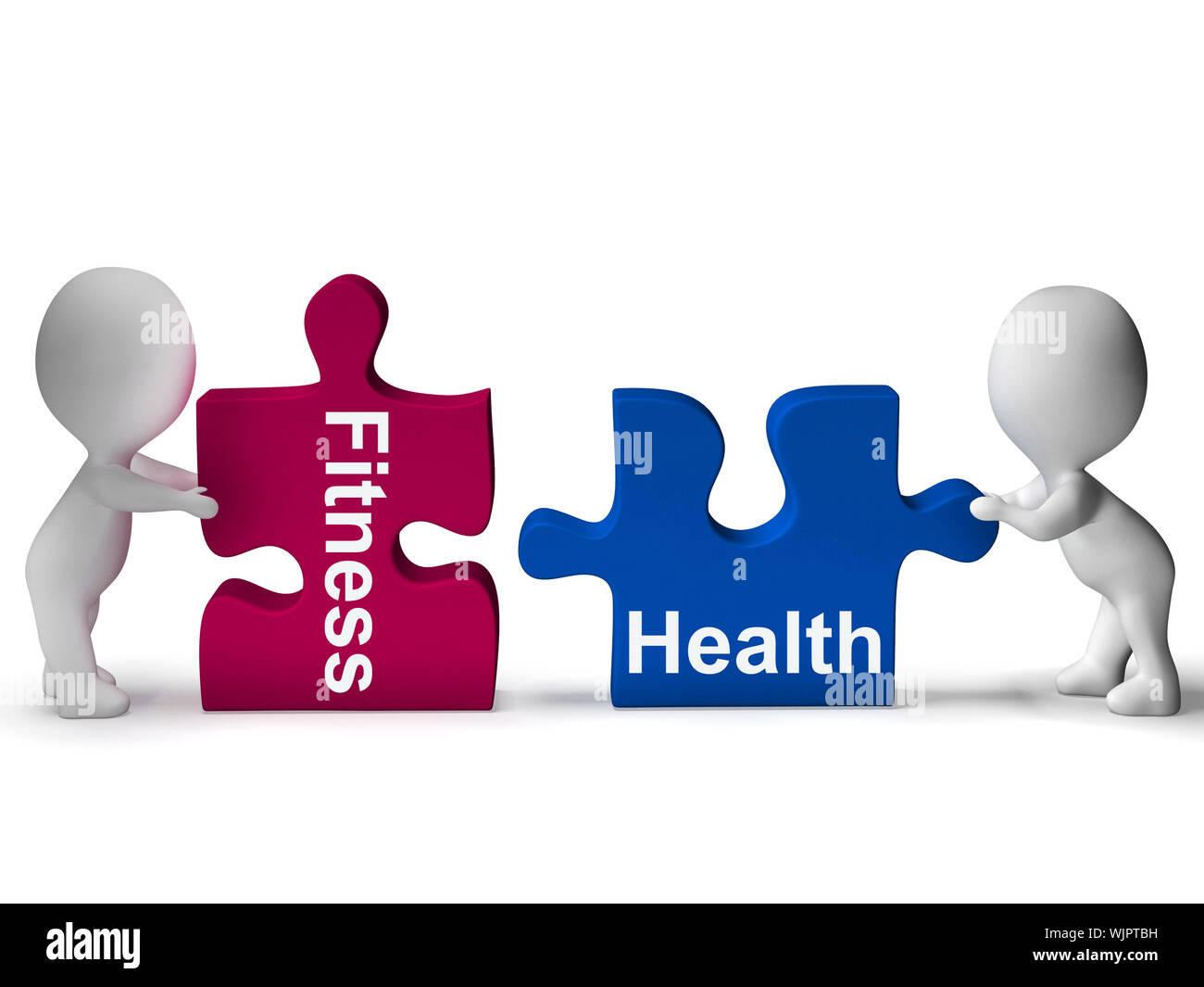 Fitness Health Puzzle Showing Healthy Lifestyle Stock Photo - Alamy