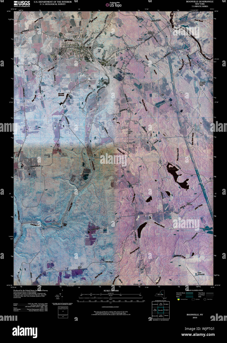 Boonville new york map hi-res stock photography and images - Alamy
