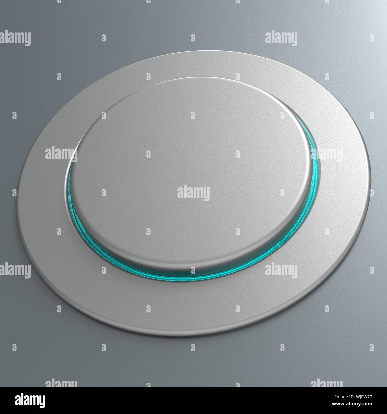 Blank Push Button Or Switch Showing Copyspace Stock Photo - Alamy