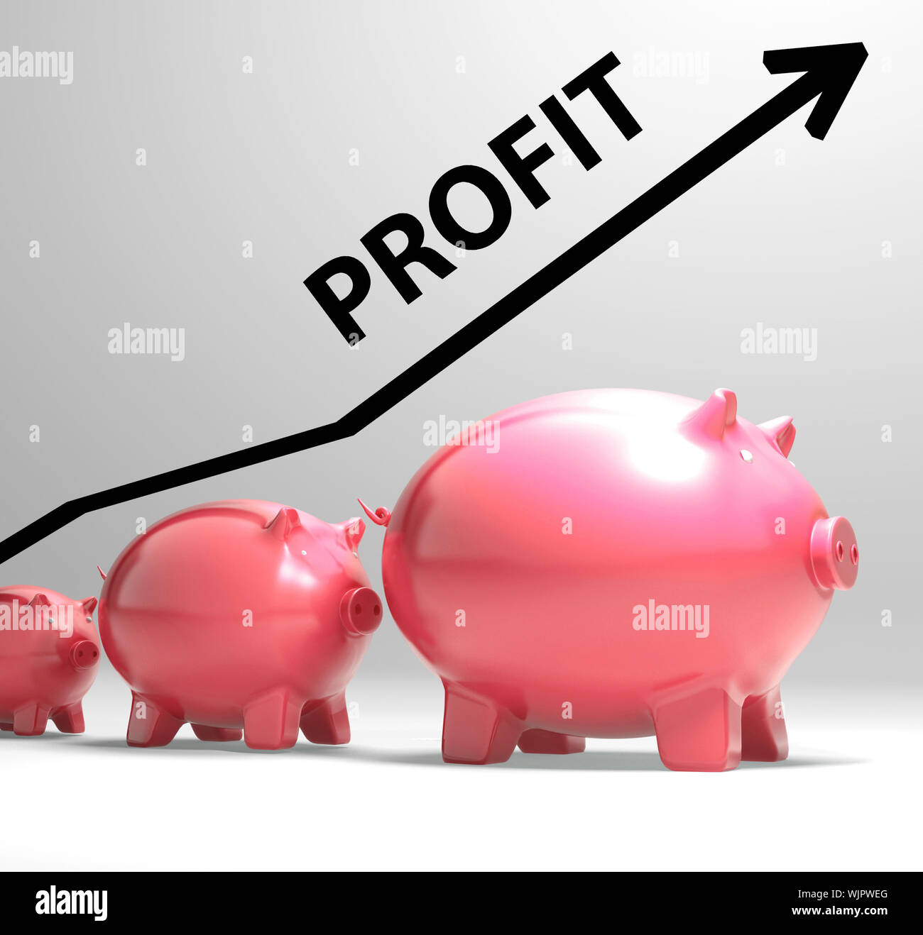 Profit Arrow Showing Sales And Earnings Projection Stock Photo - Alamy