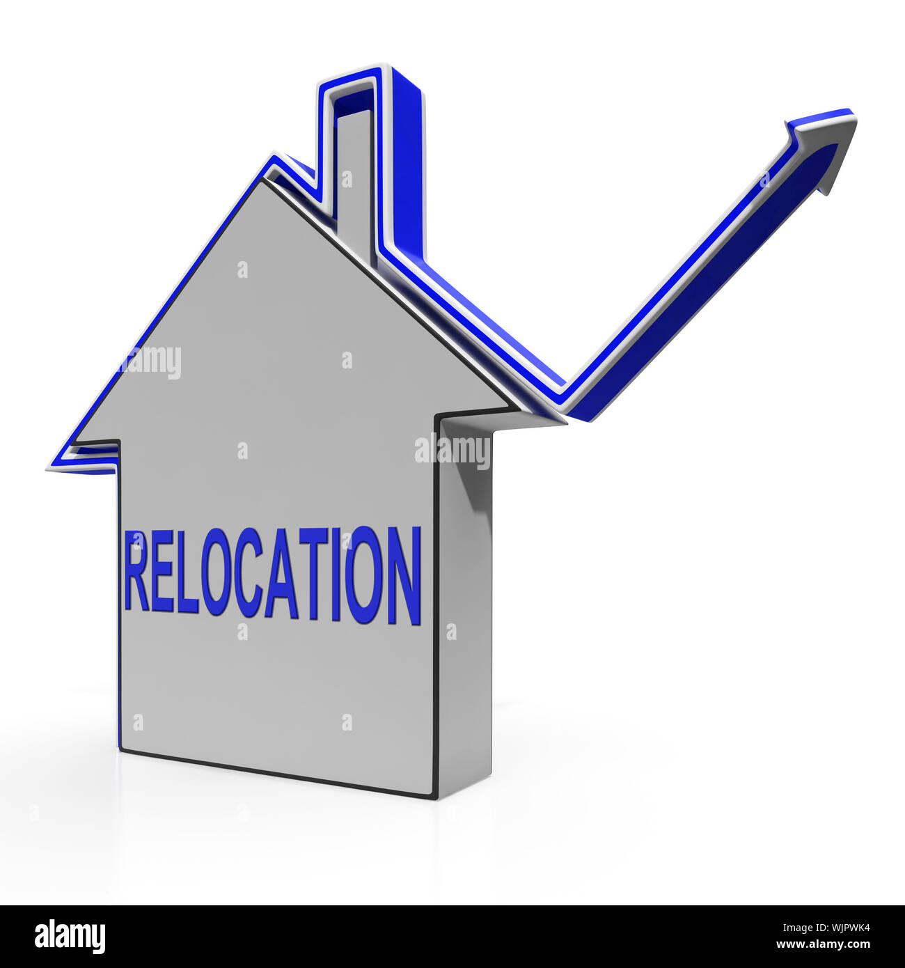 Relocation House Meaning Shifting And Change Of Residency Stock Photo ...