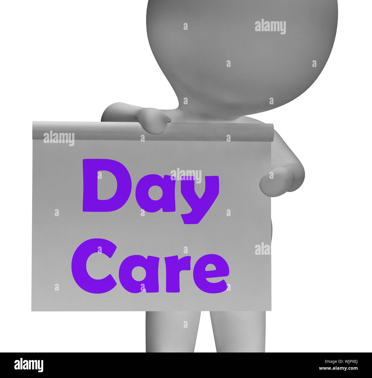 Day Care Sign Meaning Early Childhood Center Stock Photo - Alamy