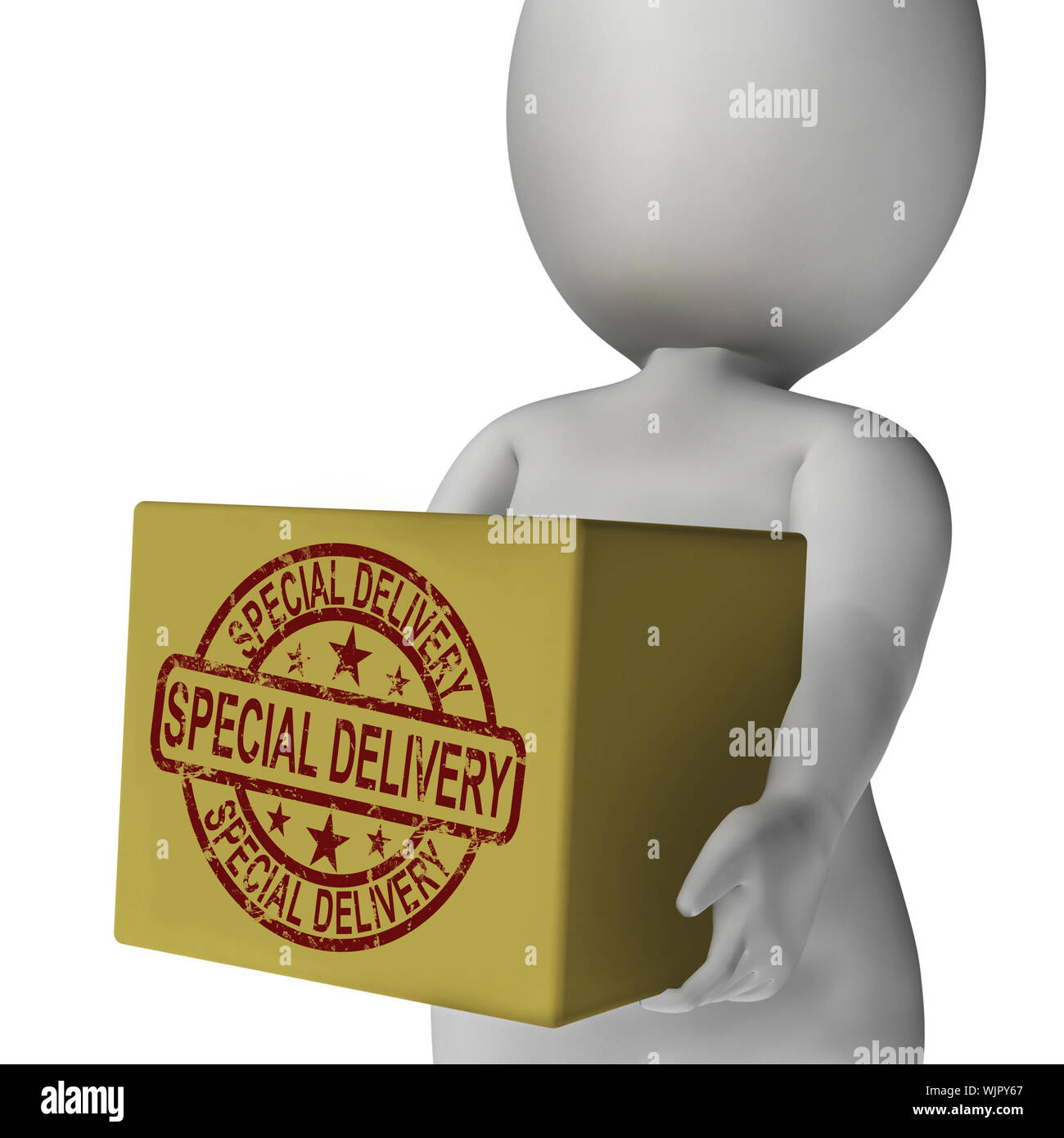 Special Delivery Box Meaning Delivered In 24 Hours Stock Photo - Alamy