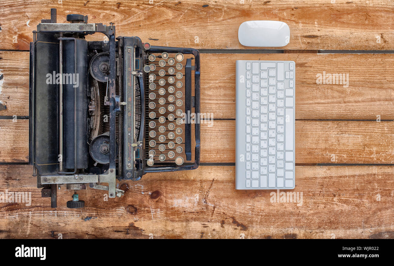 Modern and old fashioned computer hi-res stock photography and images ...