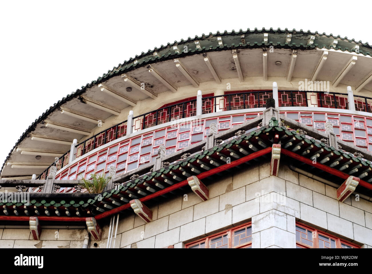 It is a very old chinese style building with round roof Stock Photo - Alamy
