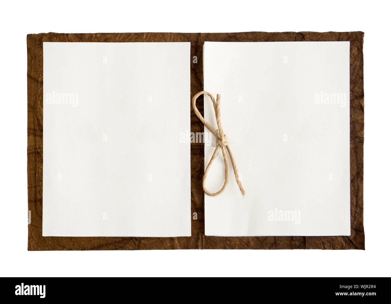 Open note book isolated in a white background Stock Photo - Alamy