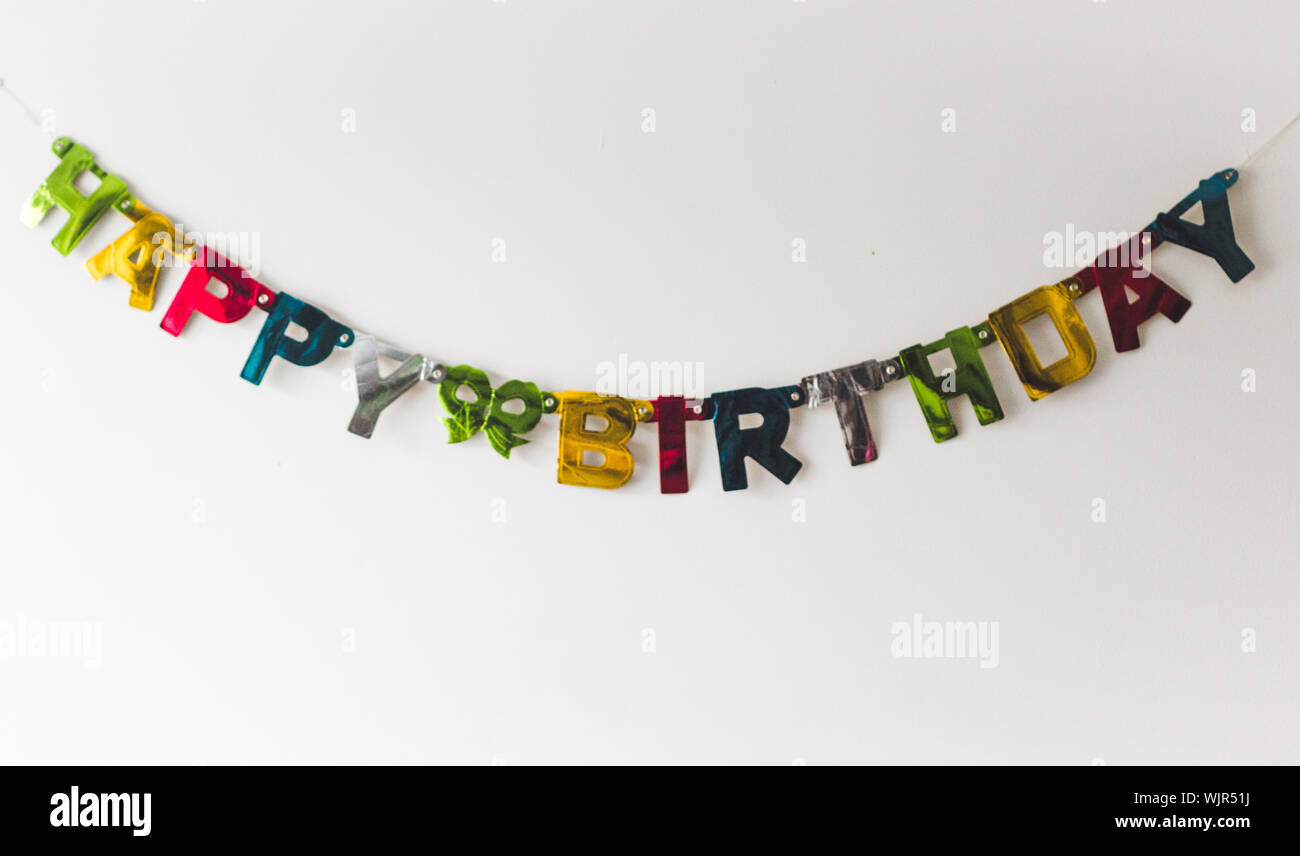 Happy birthday text hi-res stock photography and images - Alamy