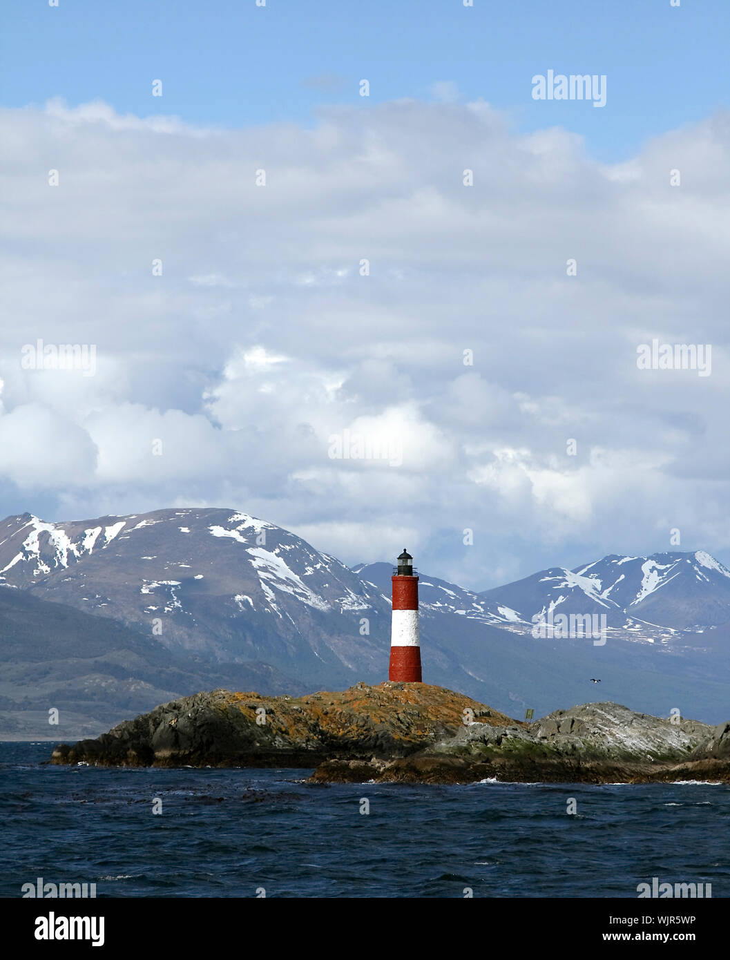 Lighthouse in the Beagle Channel, Argentina Stock Photo - Alamy