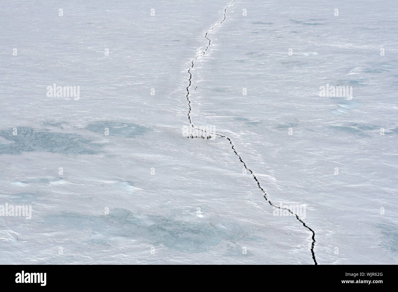 Aerial view of the sea ice in the Weddell Sea, Antarctica Stock Photo ...