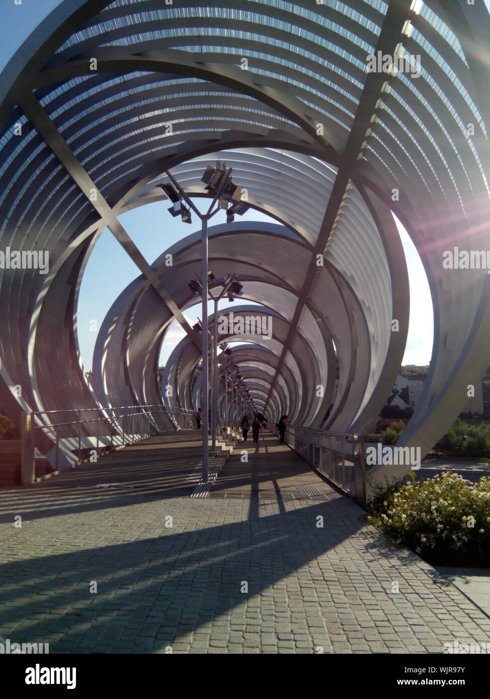 Modern city footbridge hi-res stock photography and images - Alamy