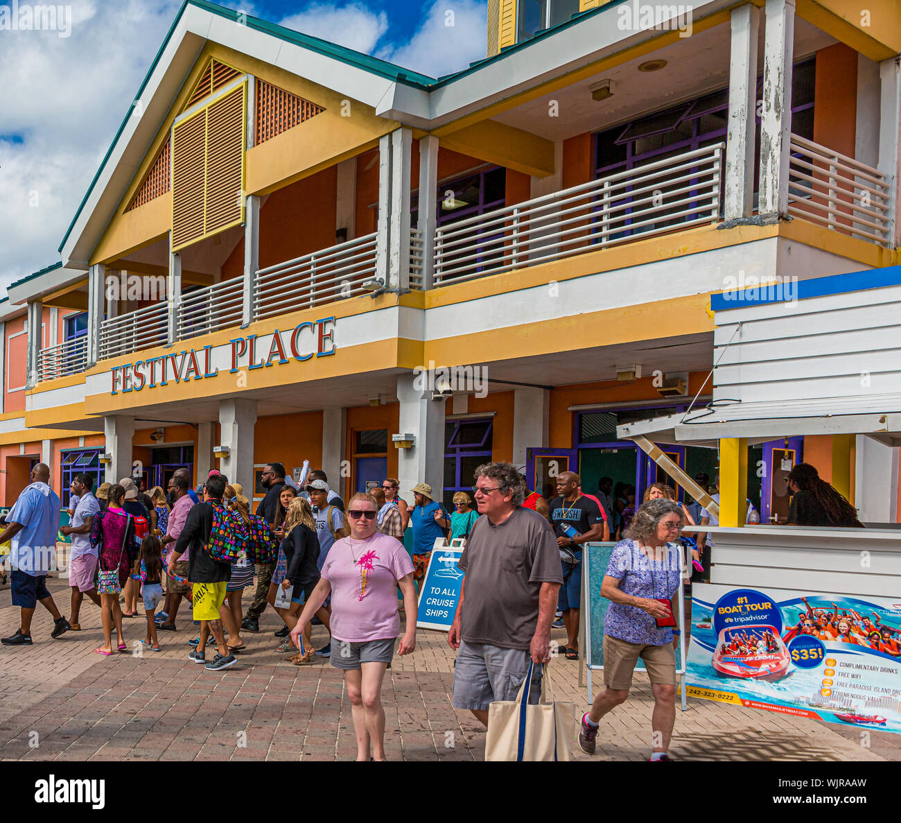 NASSAU, BAHAMAS - September 2, 2019: Nassau and the Bahamas was pounded ...