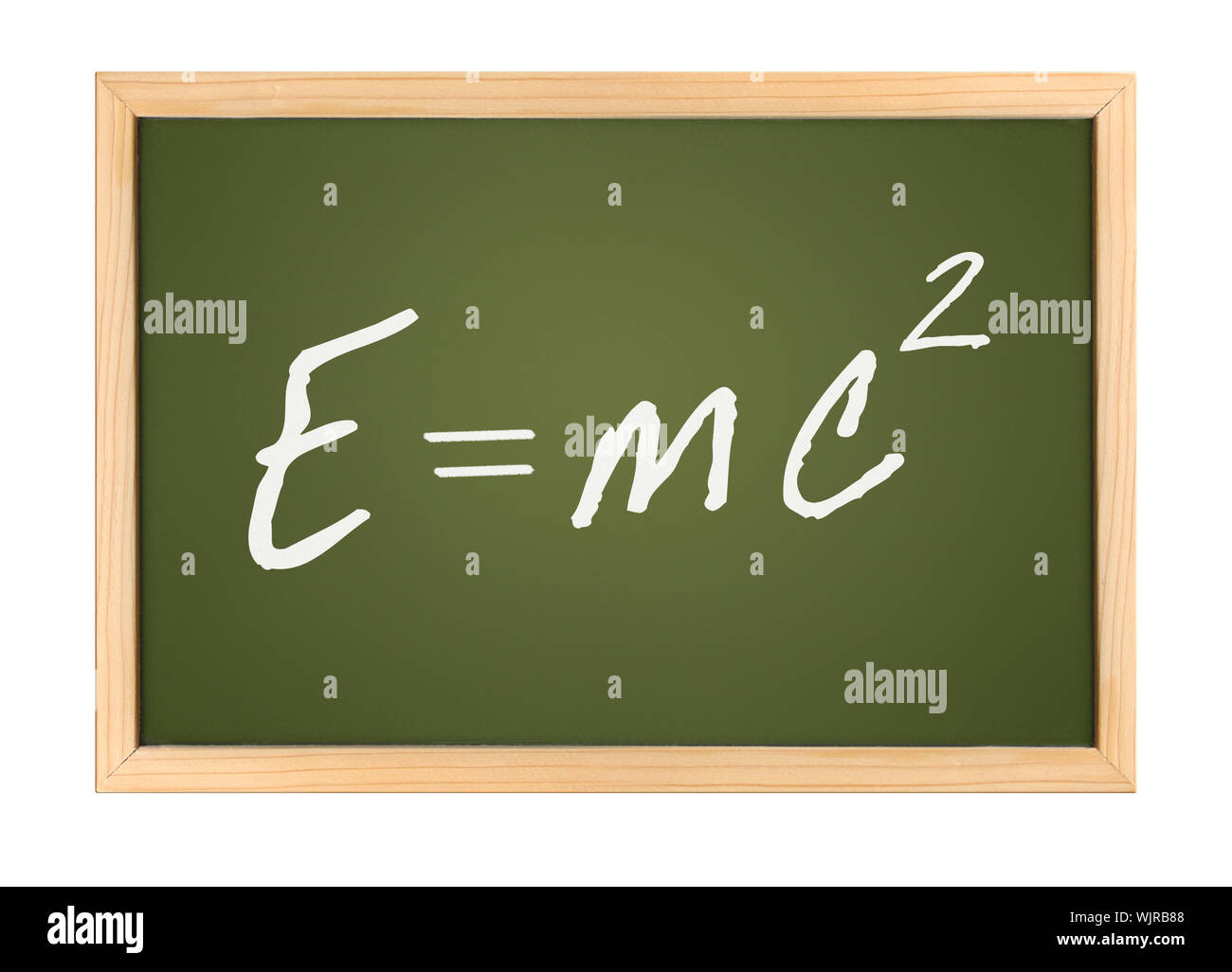 An illustration of a chalk board with Einstein formula Stock Photo - Alamy