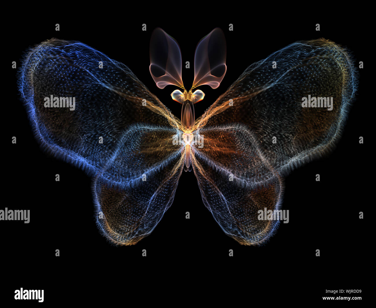 Never Were Butterflies series. Background design of isolated butterfly ...