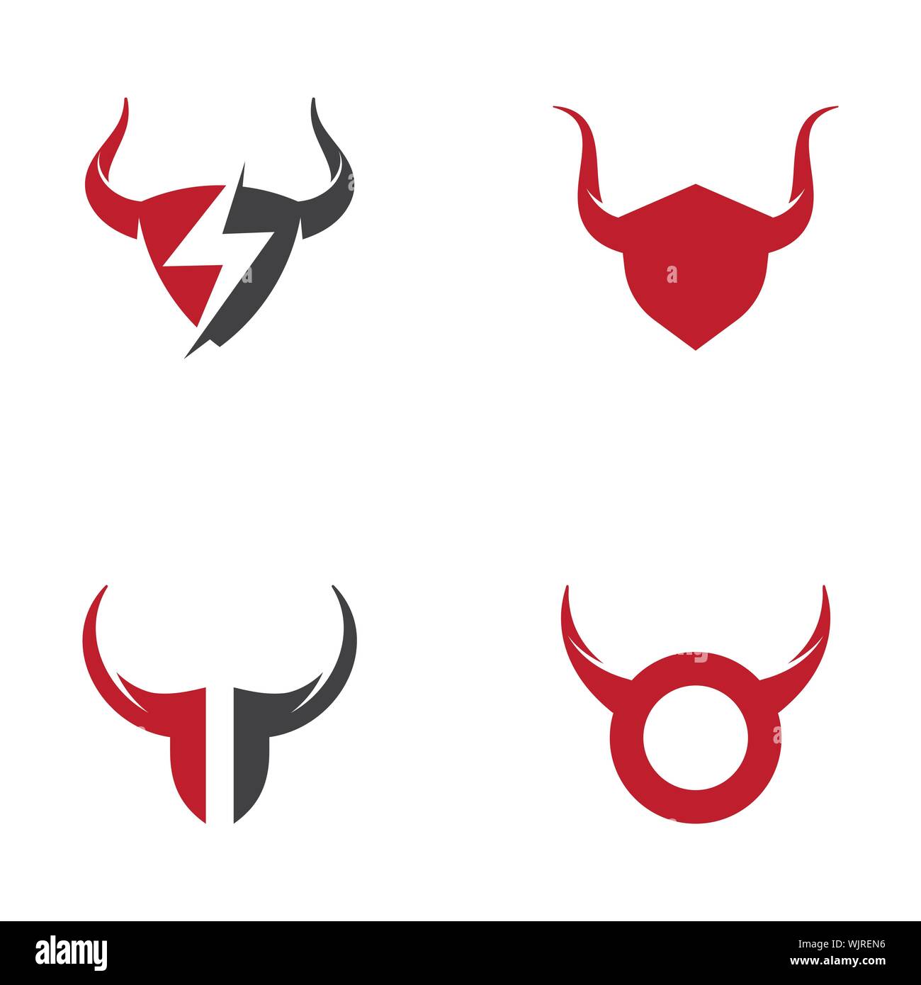 Taurus Logo Template vector icon illustration design Stock Vector Image ...