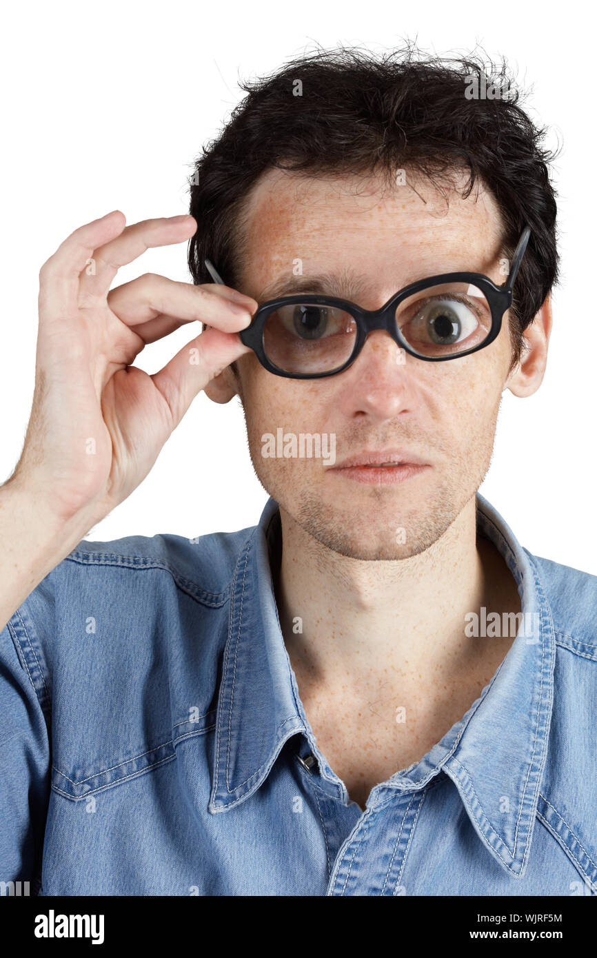 Poor eyesight old person hi-res stock photography and images - Alamy