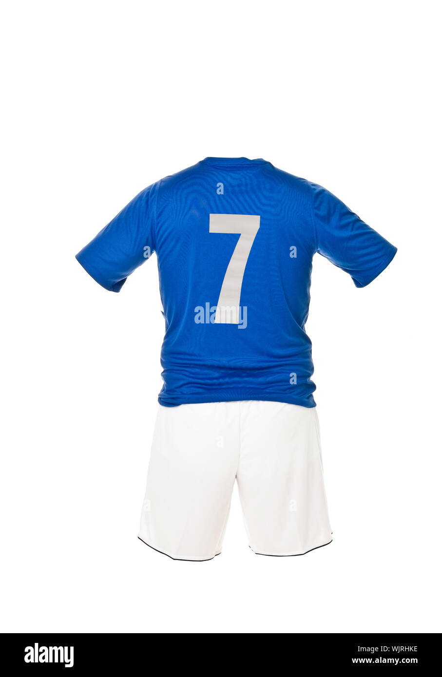 Football shirt with number 7 isolated on white background Stock Photo ...