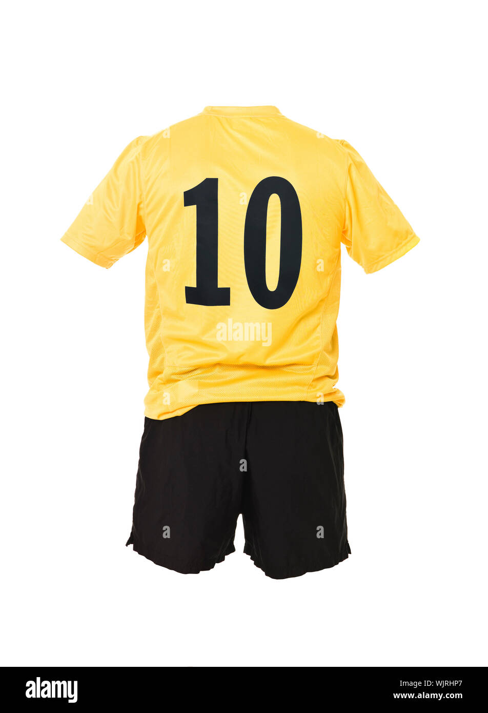 Football shirt with number 10 isolated on white background Stock Photo ...